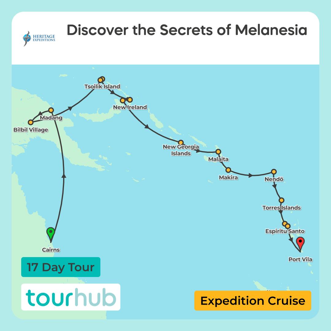 Tour | Discover the Secrets of Melanesia | Heritage Expeditions | HA271023