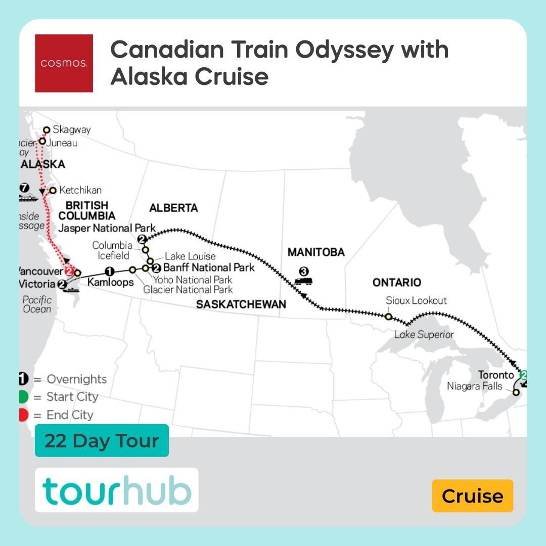 Tour | Canadian Train Odyssey with Alaska Cruise | Cosmos | 8965-2026