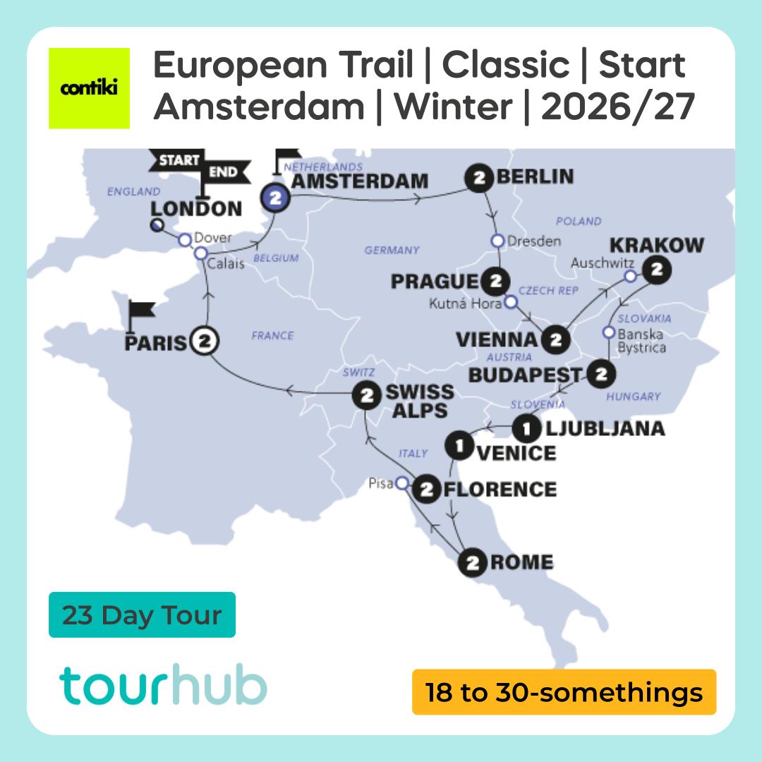 Tour | European Trail | Classic | Start Amsterdam | Winter | 2026/27 ...